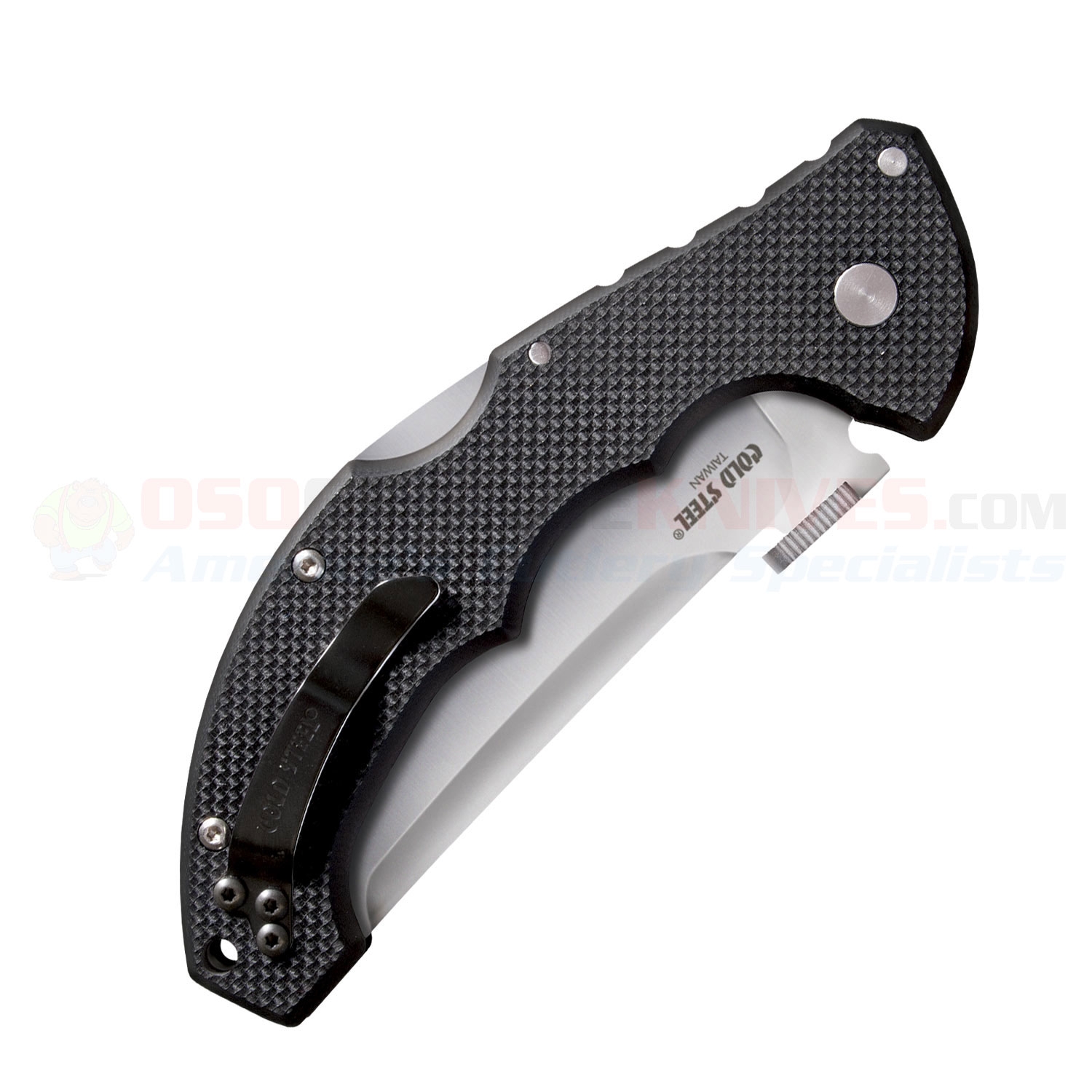 Cold Steel Talwar Folding Knife (4 Inch CTS XHP Serrated Satin Blade ...